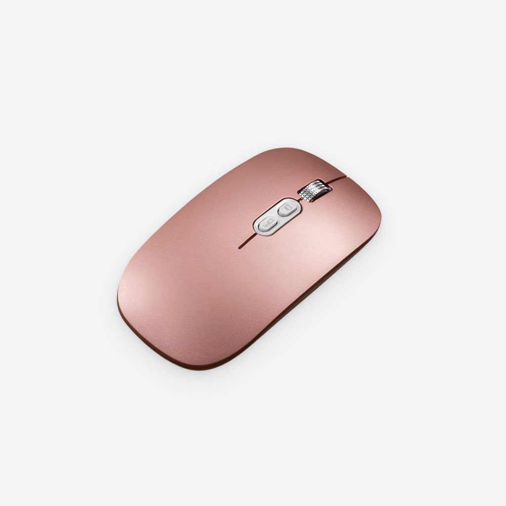 Rose Gold Wireless Mouse - Fox Women
